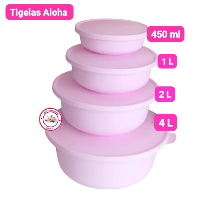 Kit Tigelas Aloha 4 peças Tupperware | Shopee Brasil