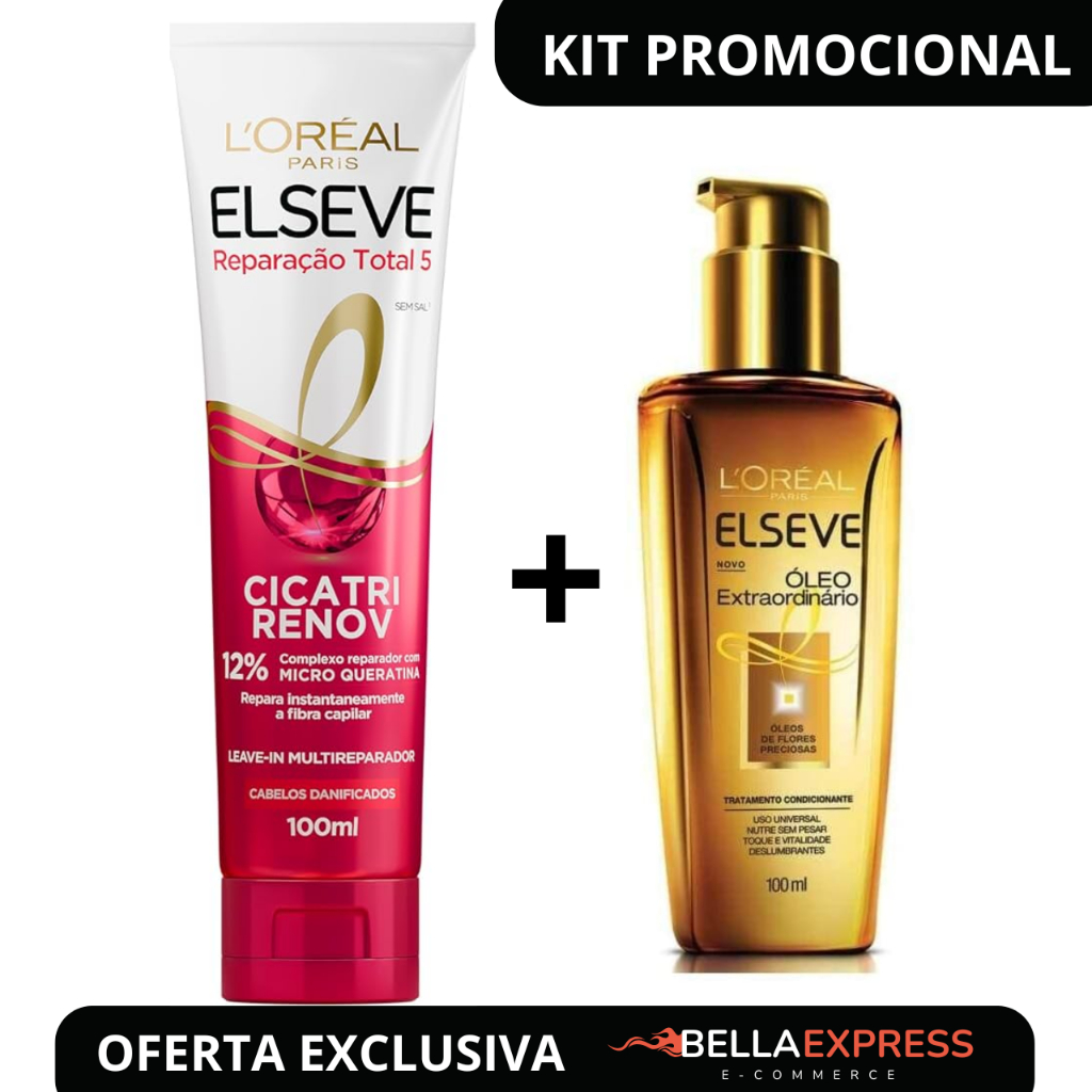 ELSEVE OLEO EXTRAORDINARIO + CICATRI RENOV 100G **PACK OLEO + CICATRI ...