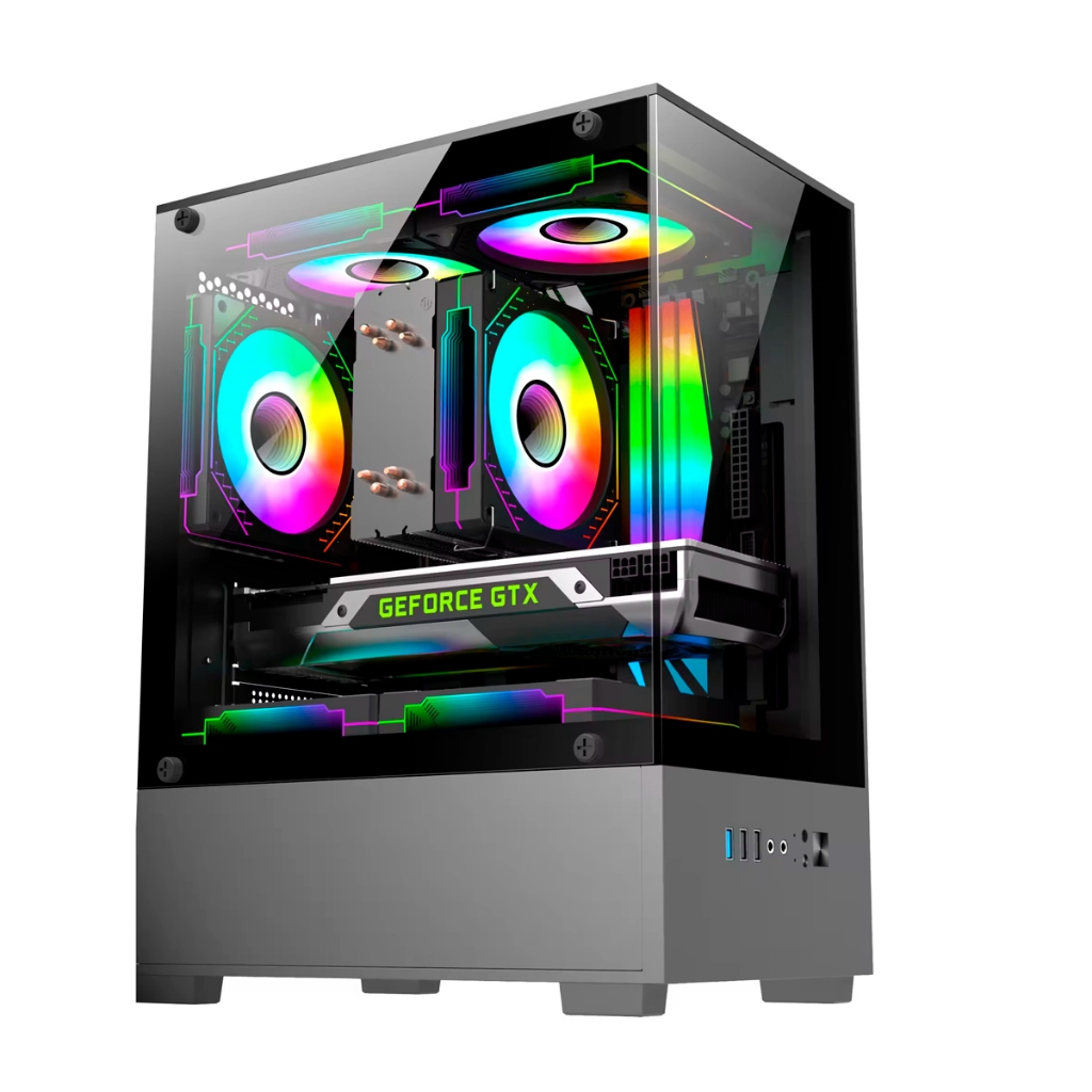 Gabinete Gamer Duex DXGB3C, Mid Tower, Vidro Temperado, MATX, Sem Fonte ...