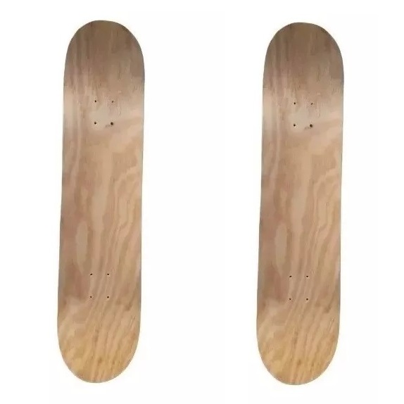 2 Shapes De Skate Liso Cru Para Decoração Prateleira 1 Par | Shopee Brasil