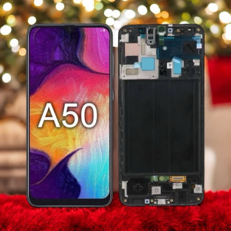 Tela Display Frontal Samsung Galaxy A30 / A50 com Aro Golden - Qualidade Premium | Shopee Brasil