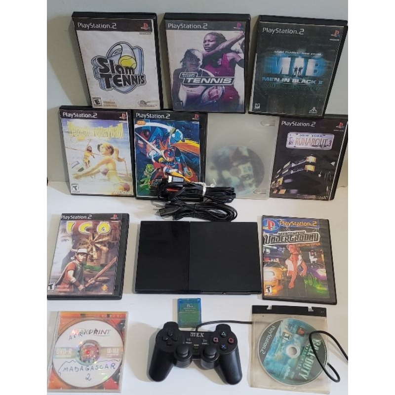 playstation 2 slim scph 90001 completo | Shopee Brasil