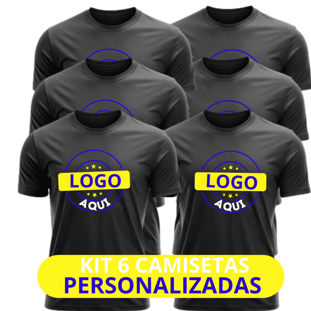 CAMISETAS UNISSEX ESTAMPAS PERSONALIZADAS KIT-COM 6 CAMISAS SUA ART ...