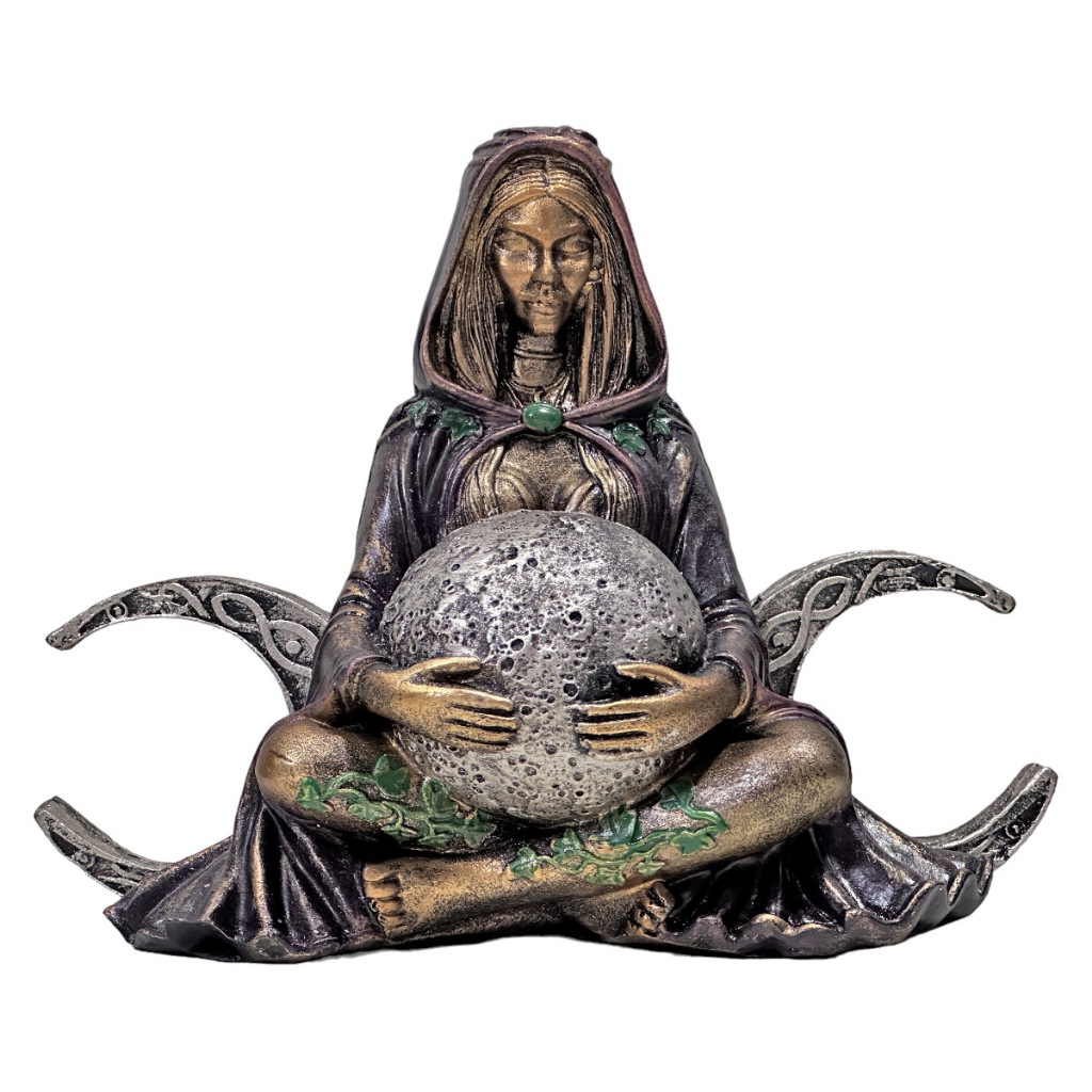 Deusa Tríplice Lua Hecate Wicca Luna Estátua De Resina 18cm | Shopee Brasil