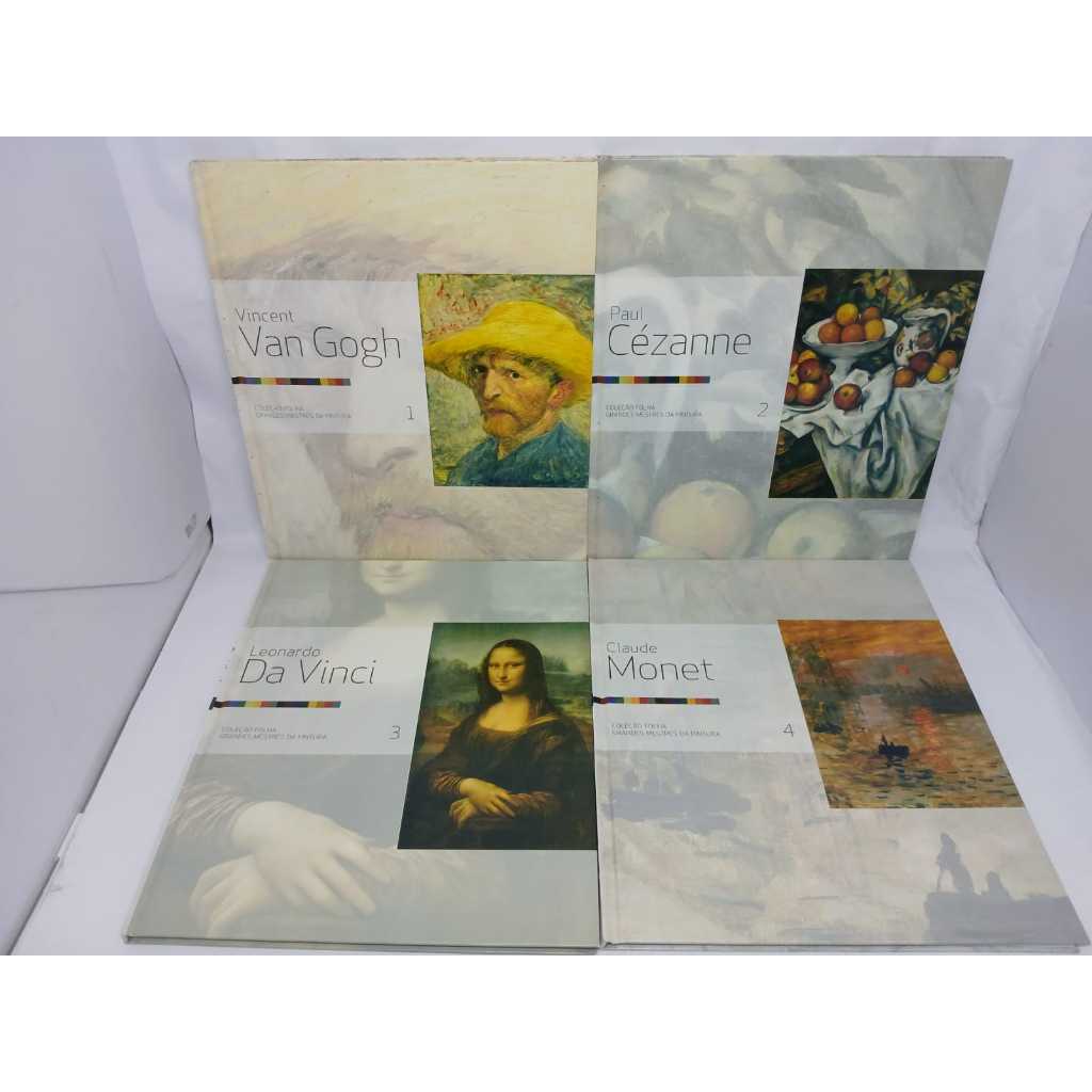 Coleção Folha Grandes Mestres da Pintura Van Gogh Monet Da Vinci ...