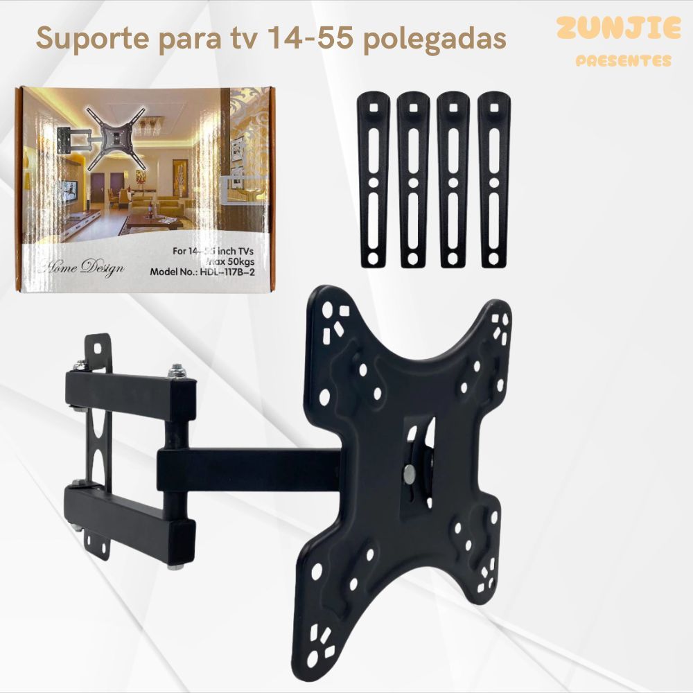 Suporte Articulado Tv E Monitores De 14 A 55 Polegadas - 117B-2 | Shopee Brasil