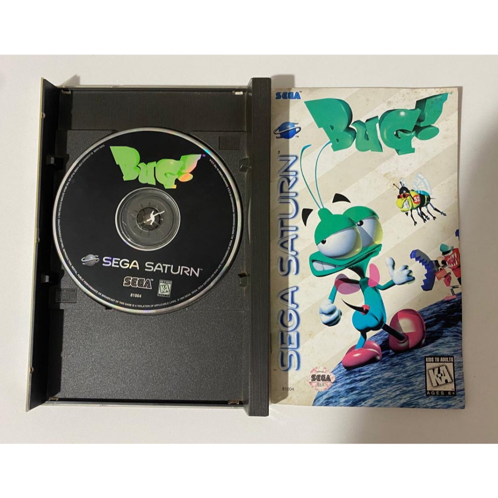 Jogo BUG Sega Saturn Original mais Encarte Original | Shopee Brasil