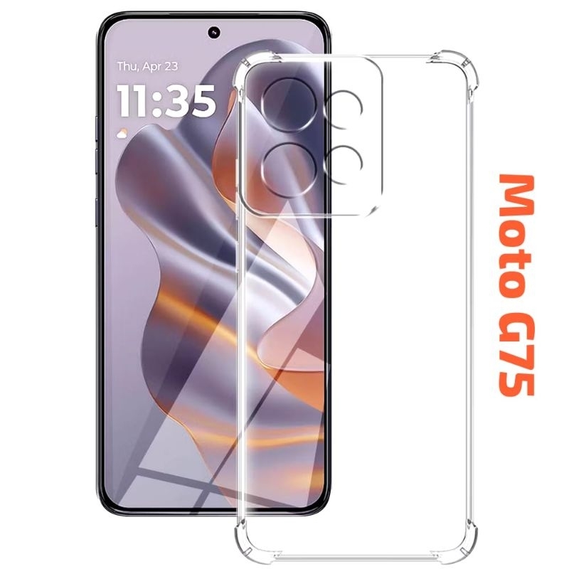 Capa capinha Case para Motorola Moto G75 5G transparente anti impacto ...