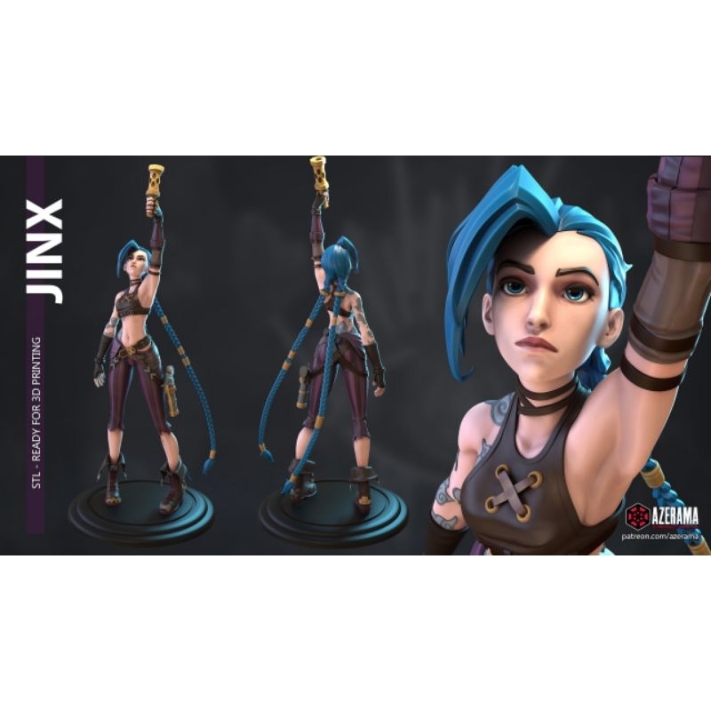 Jinx lol league of legend serie anime Action figure colecionável ...