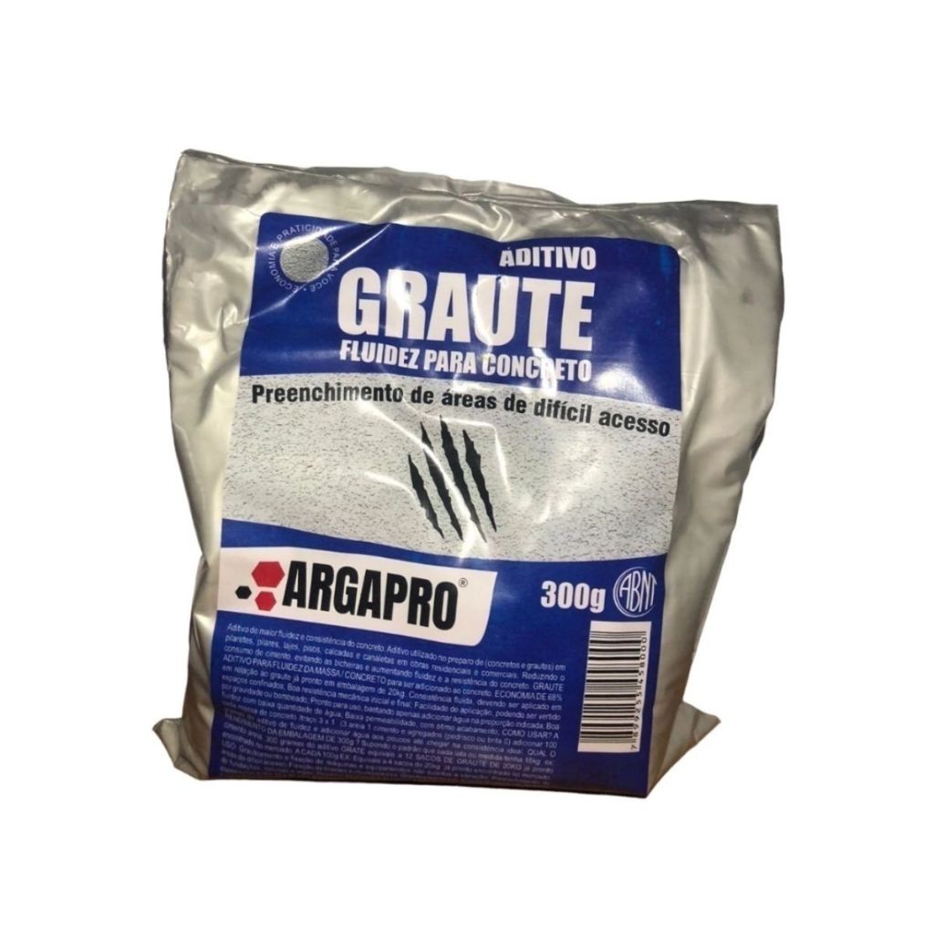 Graute Aditivo de Fluidez Para Cimento 300g Argapro | Shopee Brasil