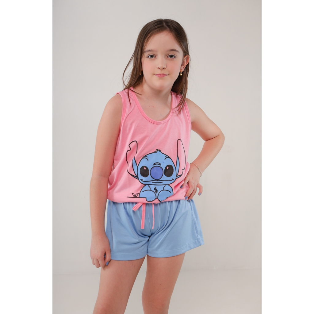 Pijamas Angels Infantil E Juvenil Stitch Q/brilha No Escuro | Shopee Brasil