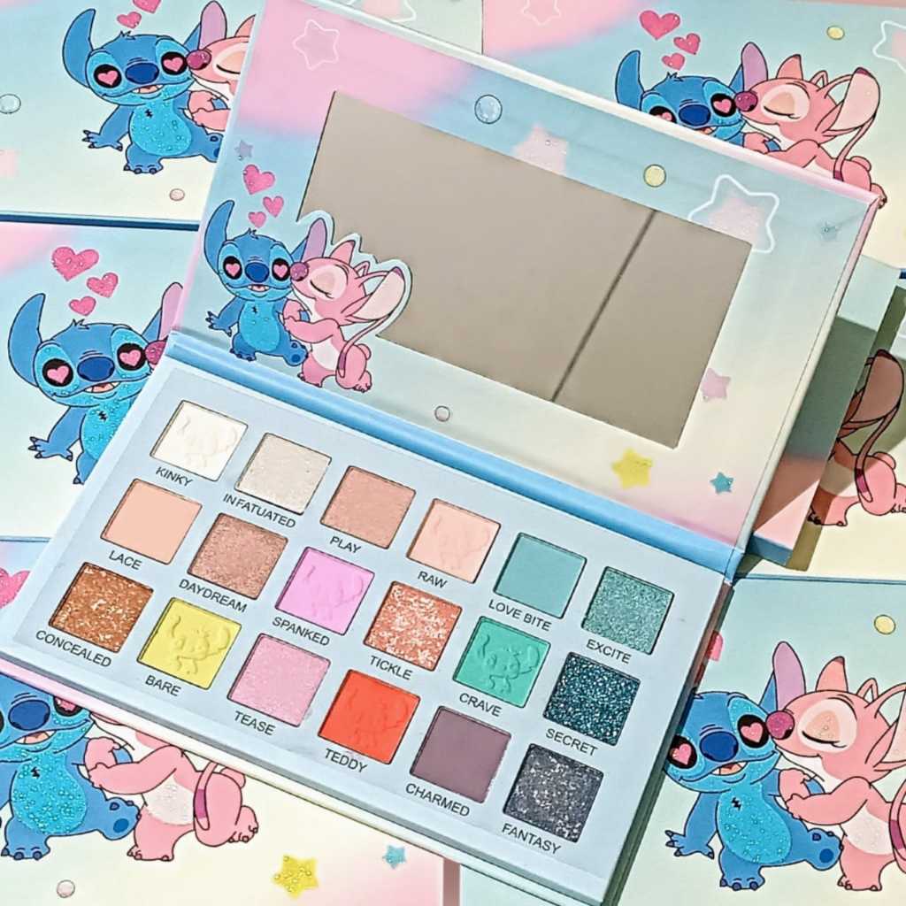 Paleta sombra Stitch e Angel - Disney | Shopee Brasil