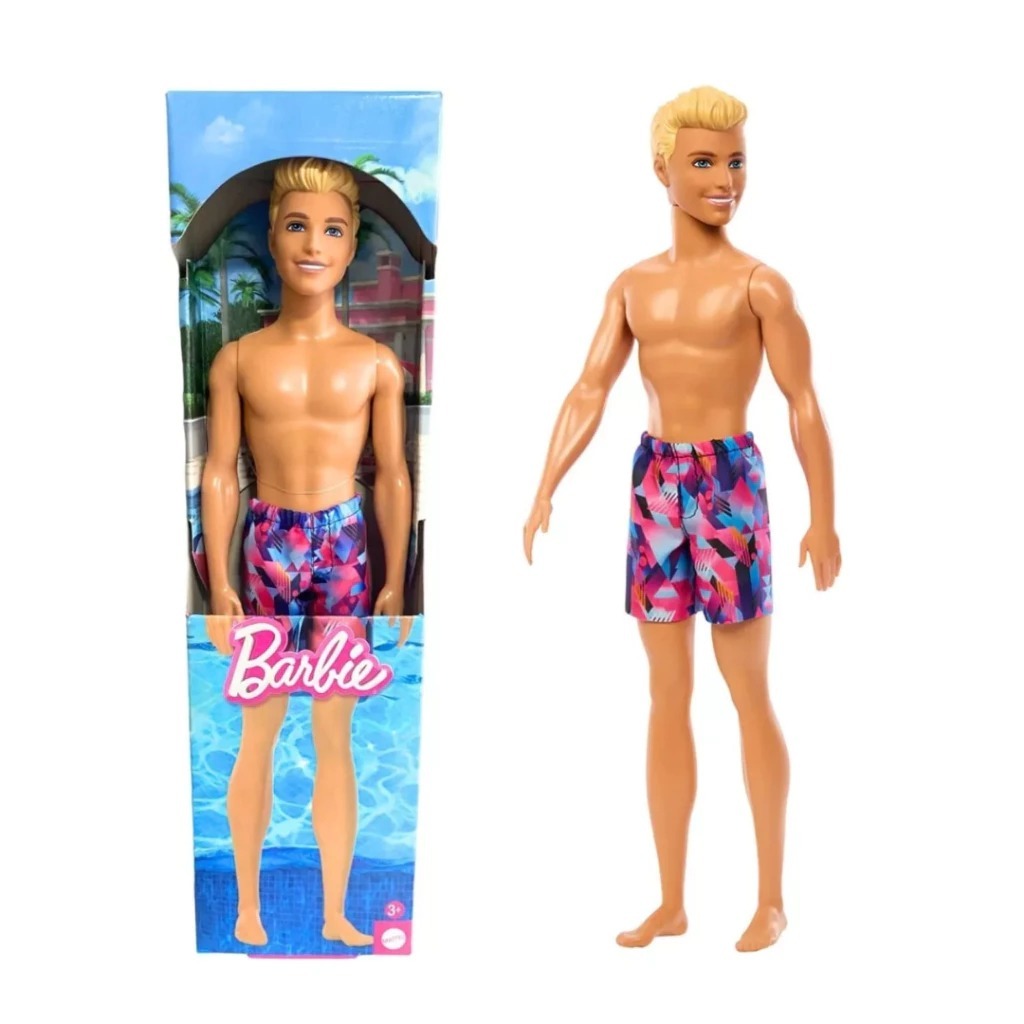 Barbie Boneco Ken de Praia Tye Dye - Original Mattel Articulado ...