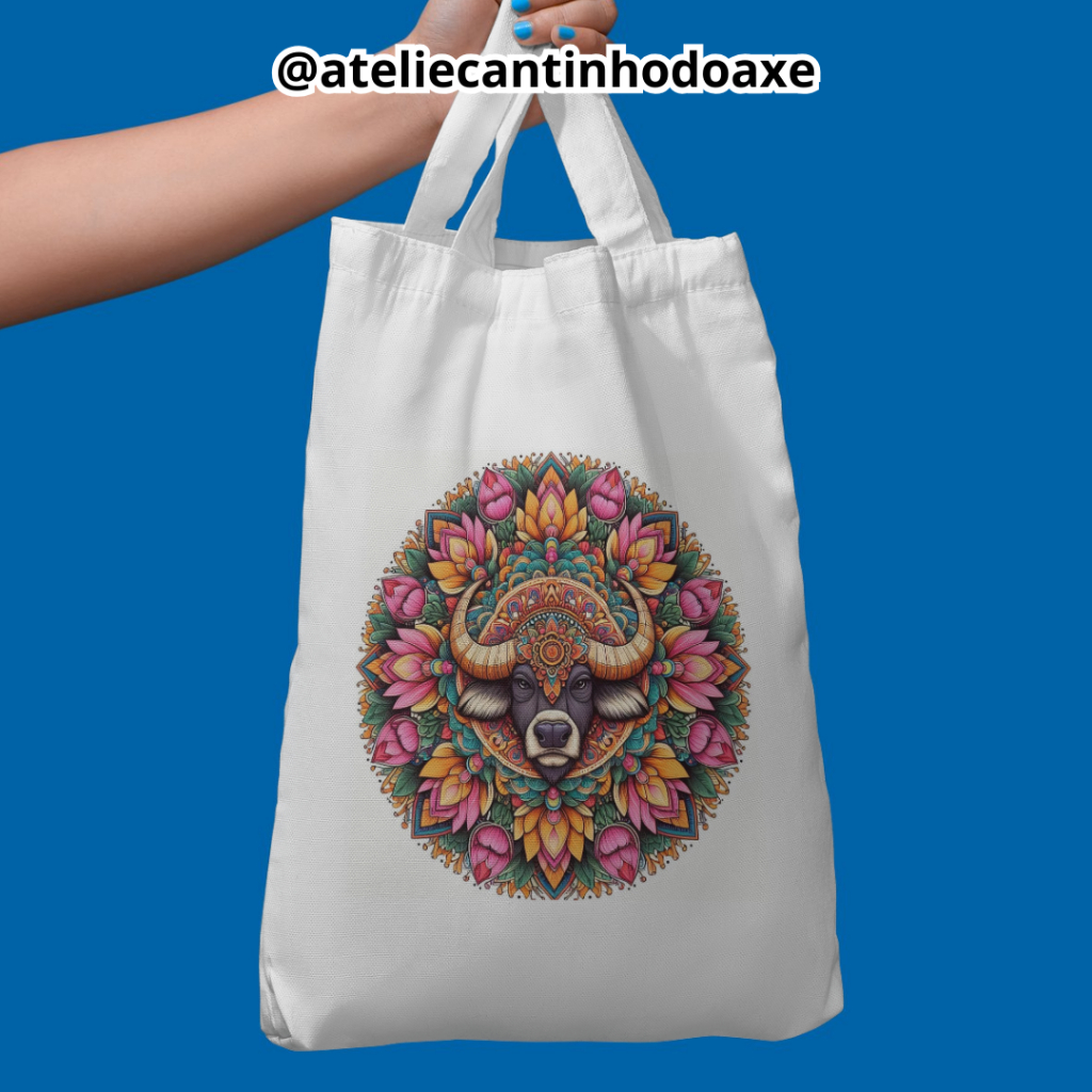 Ecobag Sacola Ecológica mandala de Orixá (Oyá / Oxóssi / Nanã / Oxaguian) Umbanda e Candomblé ...