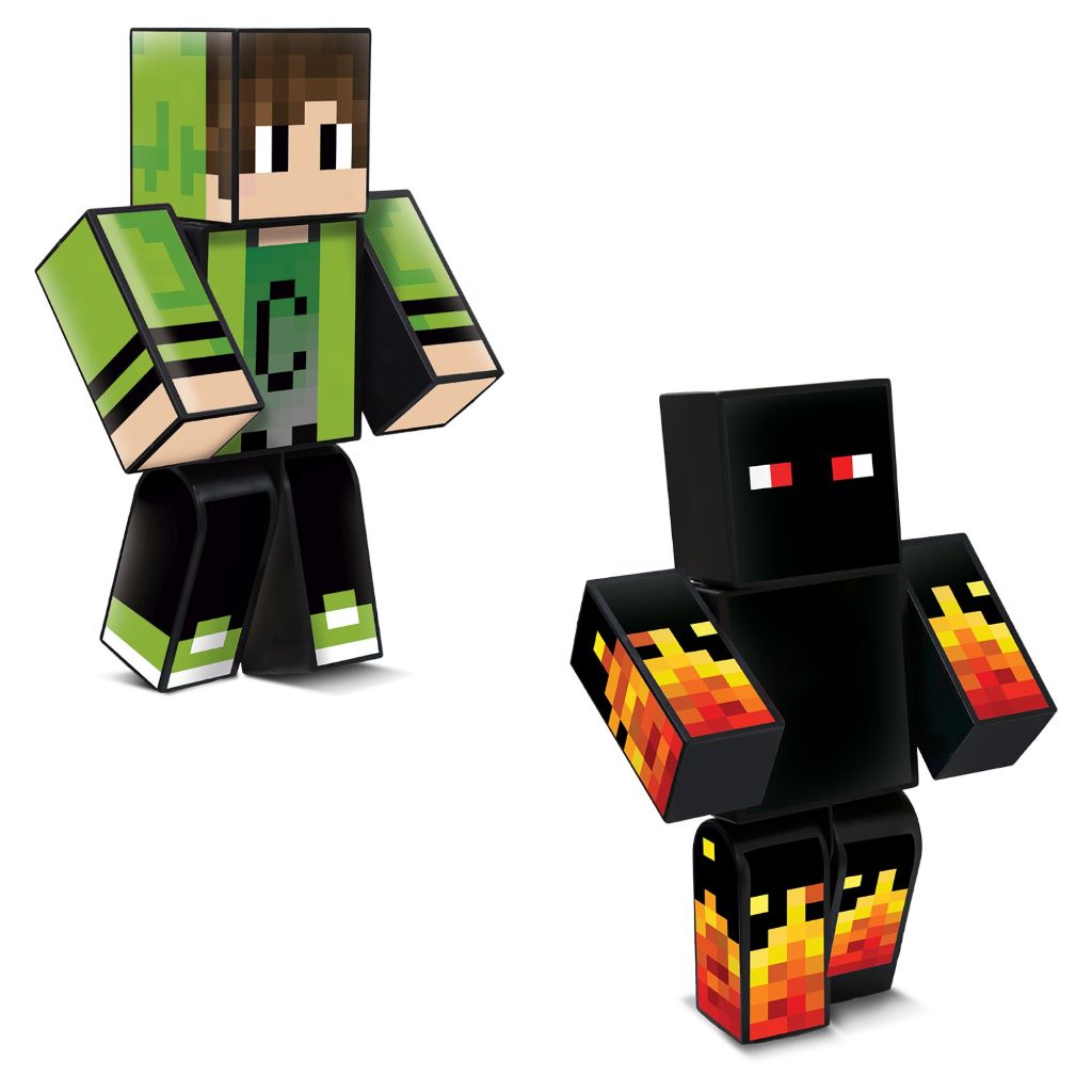 Boneco Minecraft Skin Cadres e Athos Youtubers 35cm | Shopee Brasil