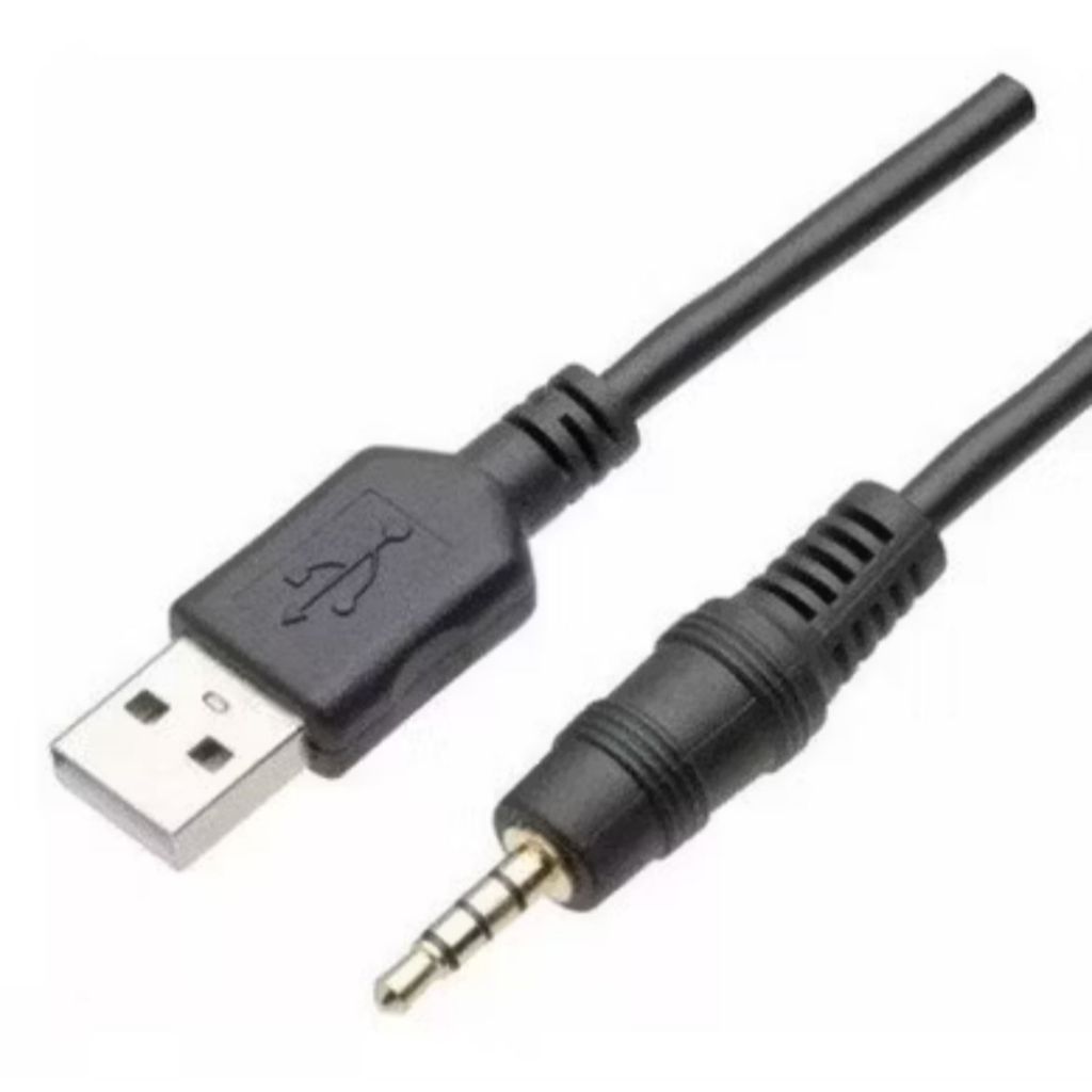 Cabo P2 Macho X Usb Macho Auto Mp3 Mp4 1,8 Metros | Shopee Brasil