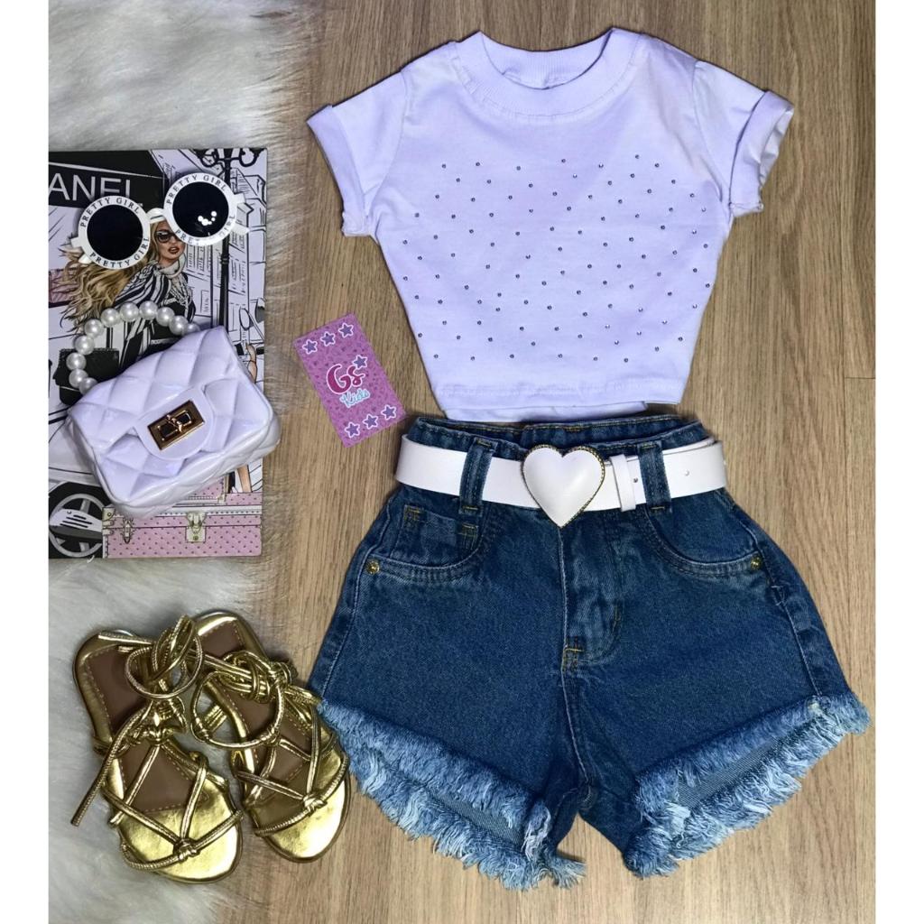 Conjunto infantil estrela moda blogueirinha menina Super Luxo - Roupa ...