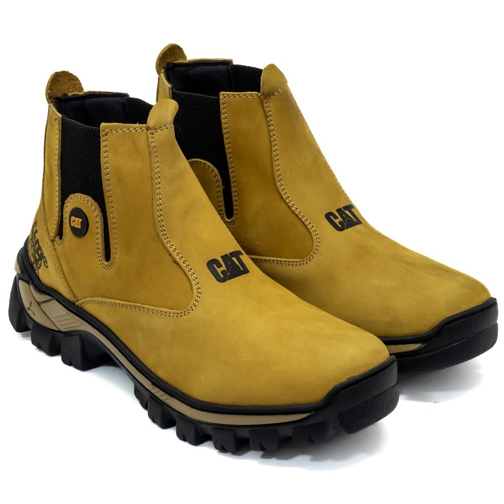Botina CAT em Couro Nobuck: Conforto e Durabilidade . | Shopee Brasil