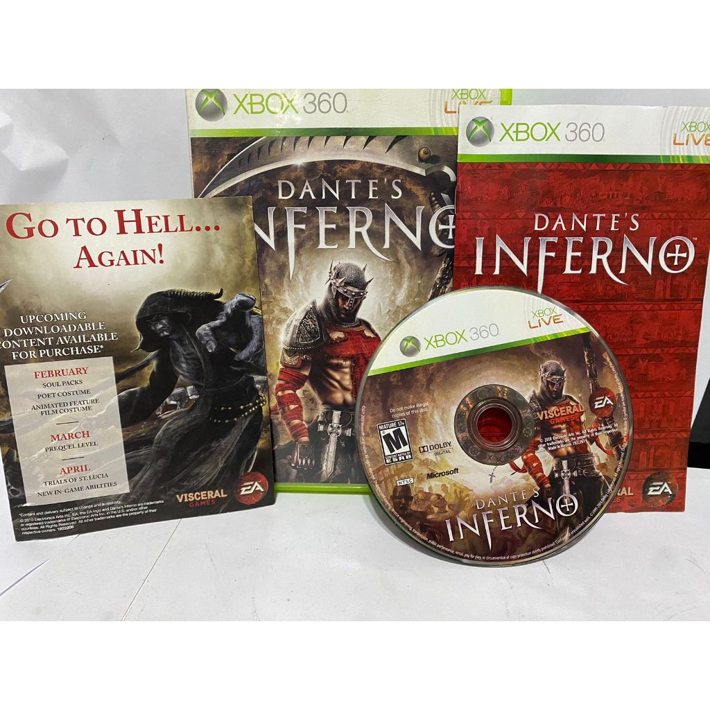 Dante's Inferno Xbox 360 mídia física | Shopee Brasil