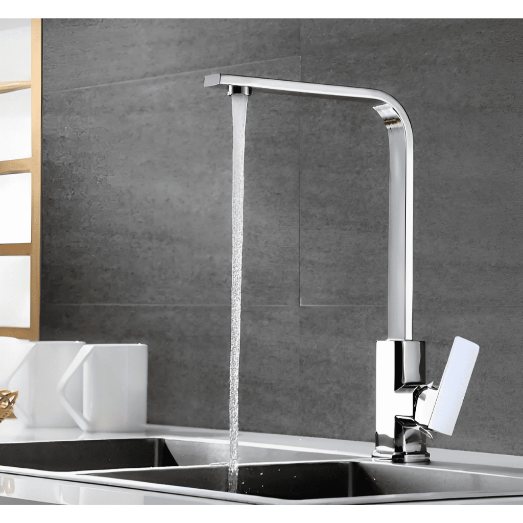 Torneira Para Cozinha Pia De Aço Inox Metal Cromado Com Misturador ...