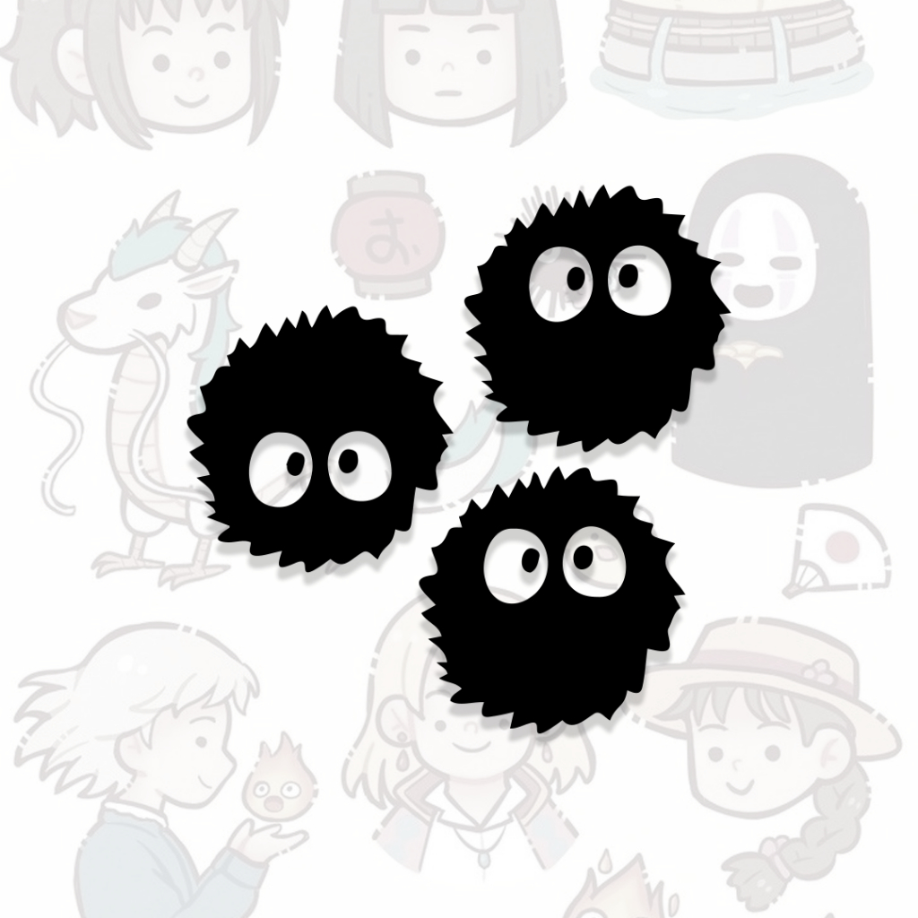 Adesivo Fuligem Ghibli Smoke Gabinete Tuning | Shopee Brasil