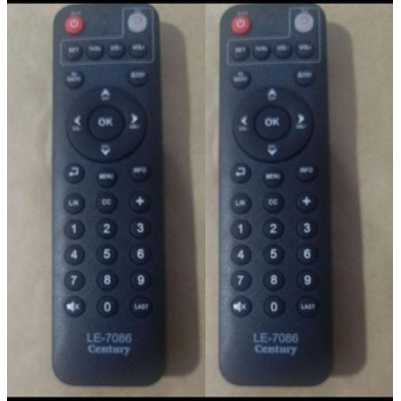 Kit 2 Controles Century Midia Box S2 B7 LE 7086 | Shopee Brasil