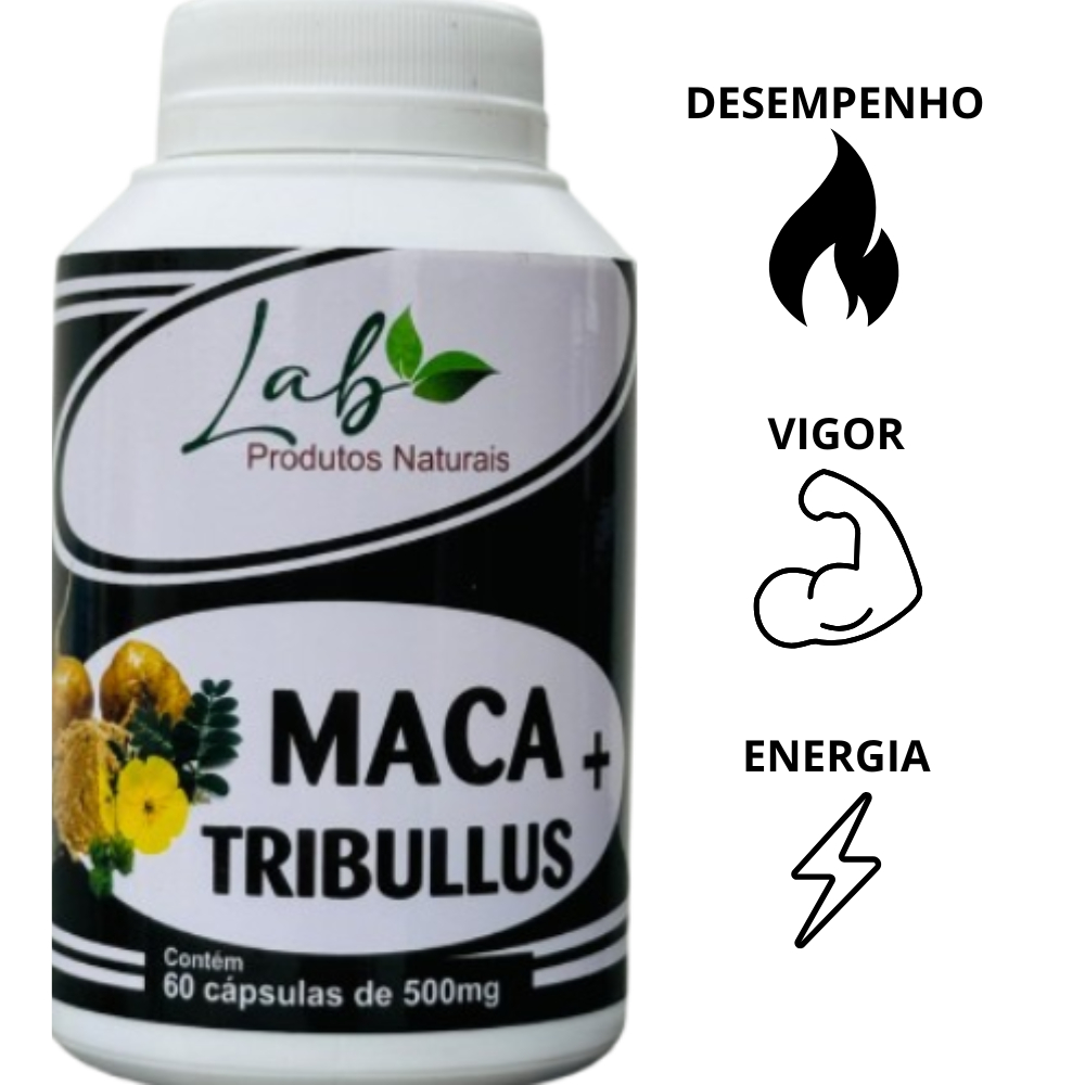 Maca Peruana + Tribo da Terra - 60 cápsulas 500mg | Shopee Brasil