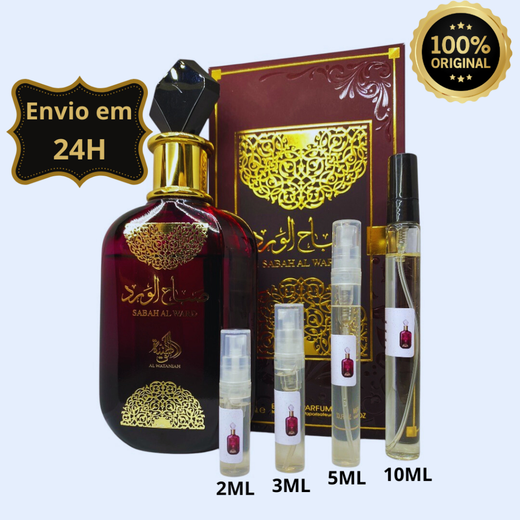 Perfume Árabe Sabah Al Ward Al Wataniah Original 2ML 3ML 5ML 10ML ...