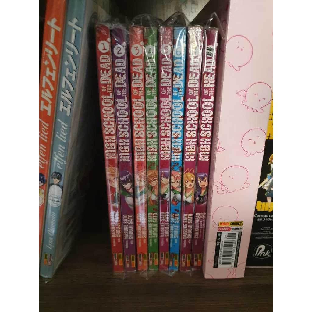 Mangá Highschool of the dead HOTD completo 8 volumes | Shopee Brasil