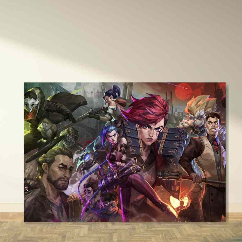 Quadro alta qualidade em MDF arcane série league of legends | Shopee Brasil