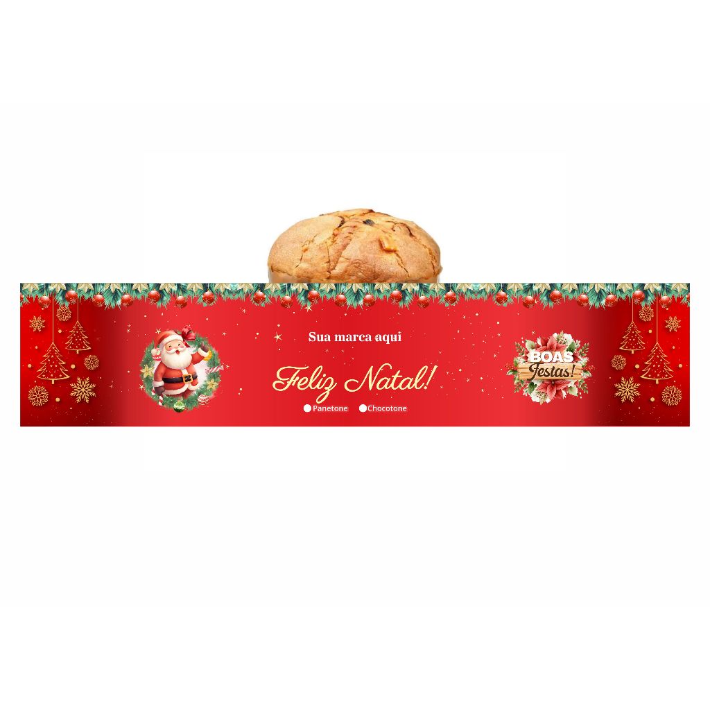 200 Saia Cintas 6x28cm para Mini Panetone 100g | Shopee Brasil