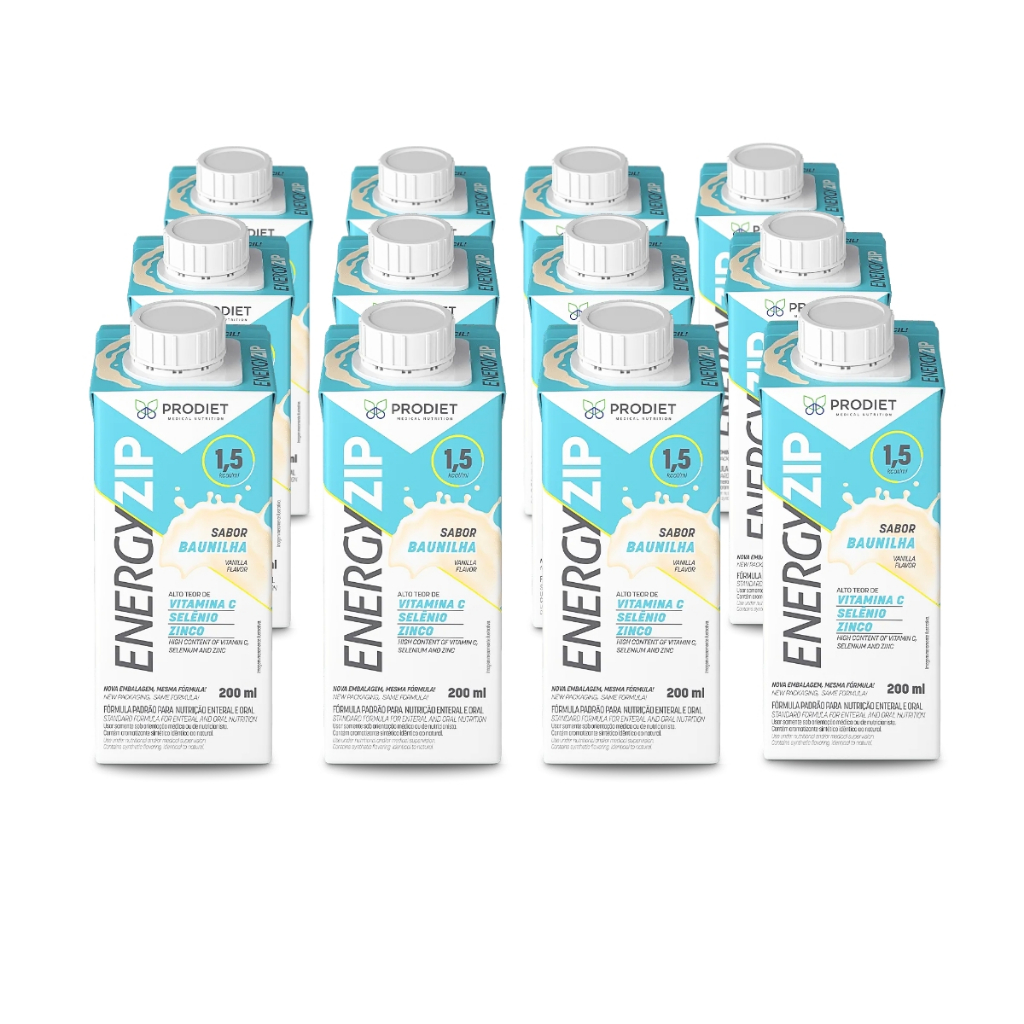 ENERGYZIP 200 ML BAUNILHA (KIT C/12) - PRODIET | Shopee Brasil