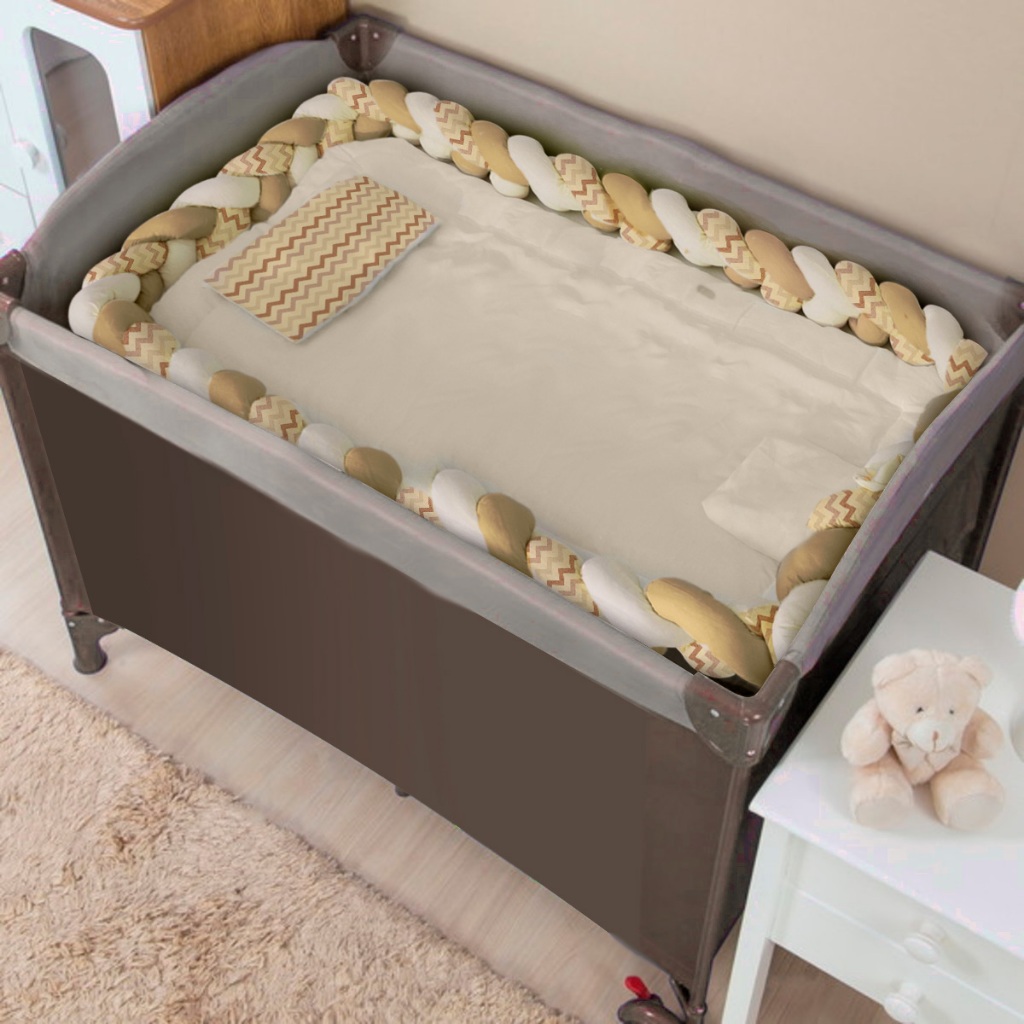 Kit Berço Chiqueirinho Desmontável Portátil Para Seu Bebe Kit Berco 5 ...