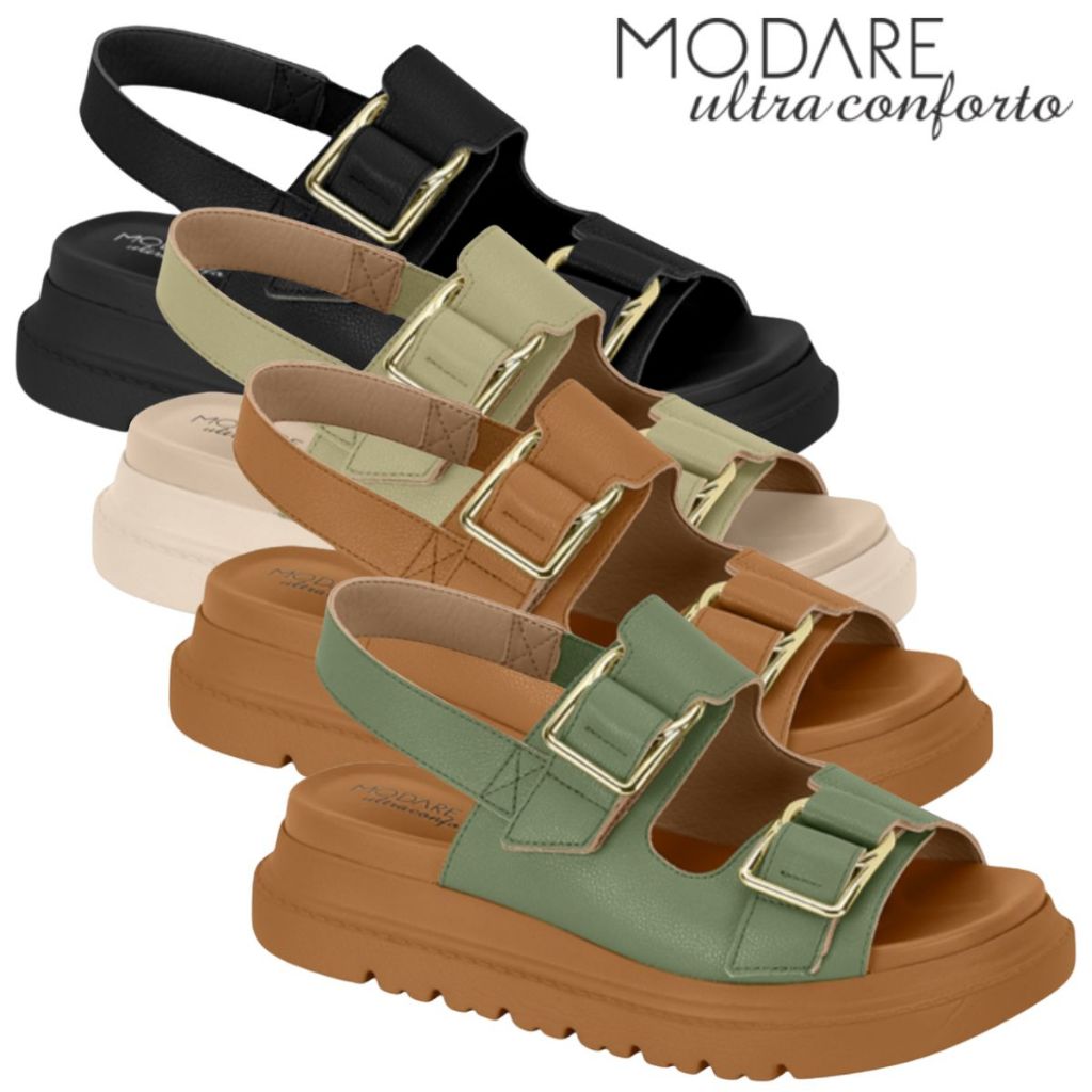 Sandalia Modare Ultraconforto Original Lançamento Birken Papete ...