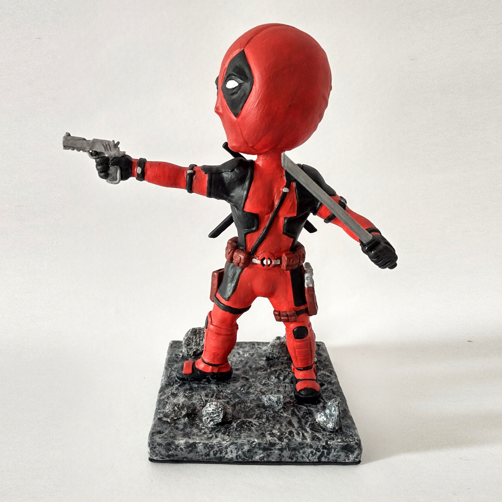 Deadpool Escultura de Biscuit Action Figure | Shopee Brasil