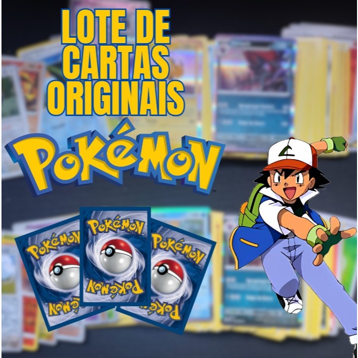 Lote de cartas Originais Pokemon | Shopee Brasil