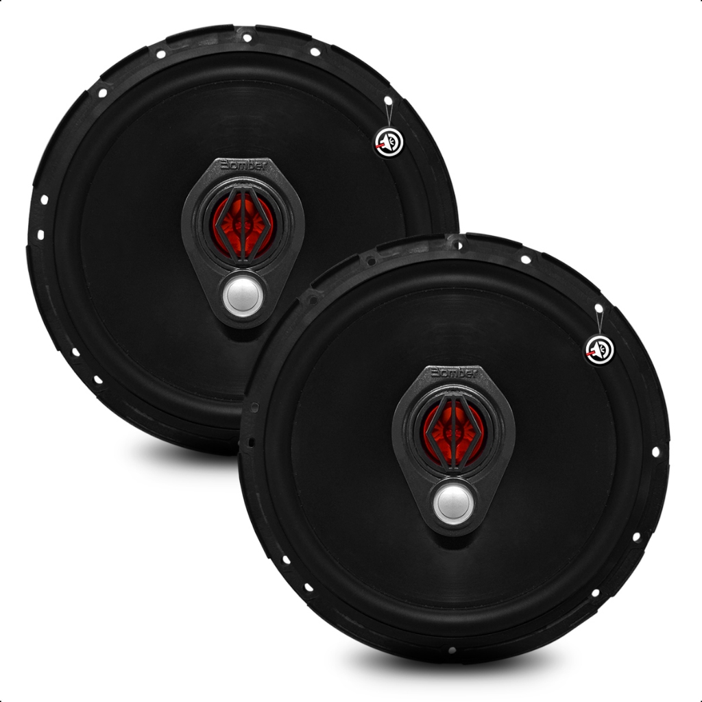Som Pra Carro Auto 2 Alto Falantes 6 Polegadas bbr bomber Pra Portas ...