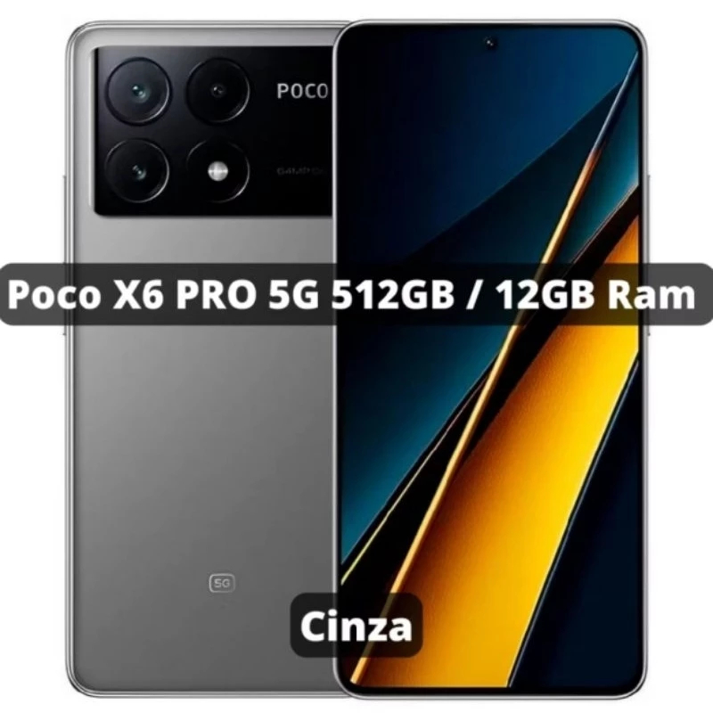 Xiaomi Poco X6 PRO 5G 512 - Cinza | Shopee Brasil