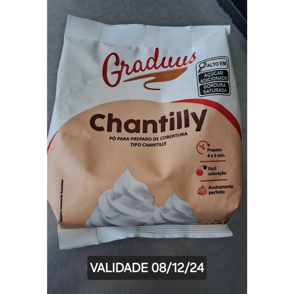 Pó P/ Preparo de Chantilly 400g Graduus | Shopee Brasil
