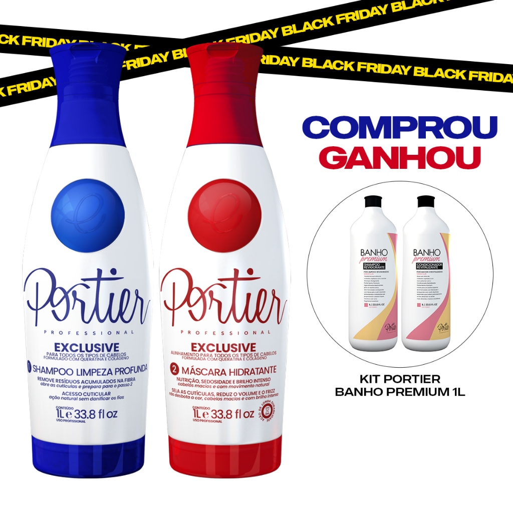 Portier Exclusive Kit 1L + BRINDE | Shopee Brasil