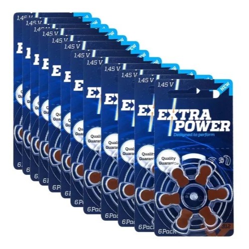 Pilha Auditiva 312 Extra Power Bateria Pr41 60 unidades | Shopee Brasil