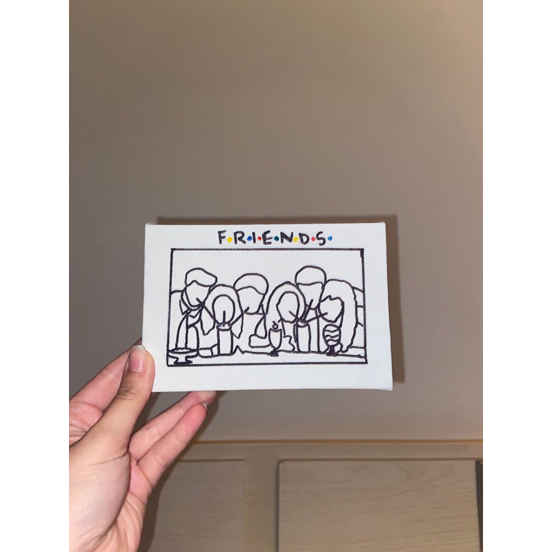 Quadro Friends-Tela de pintura | Shopee Brasil