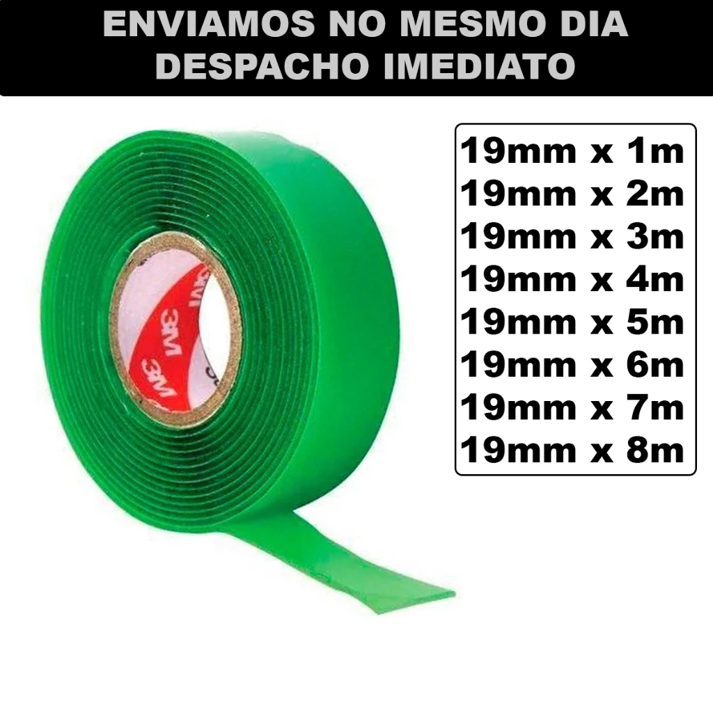 Fita Dupla Face 3M - Dupla Face Para Parede - Fita Adesiva VHB Fixa Extra Forte Transparente ...