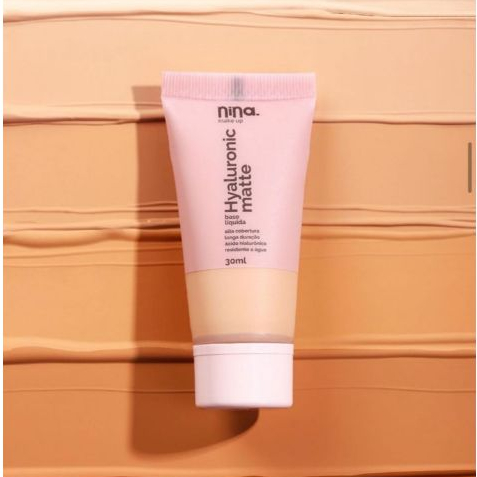 NINA BASE LIQ. HYALURONIC MATTE | Shopee Brasil