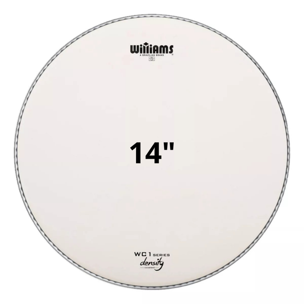 Pele Williams 14" WC1 Porosa Branca Para Caixa ou Surdo | Shopee Brasil