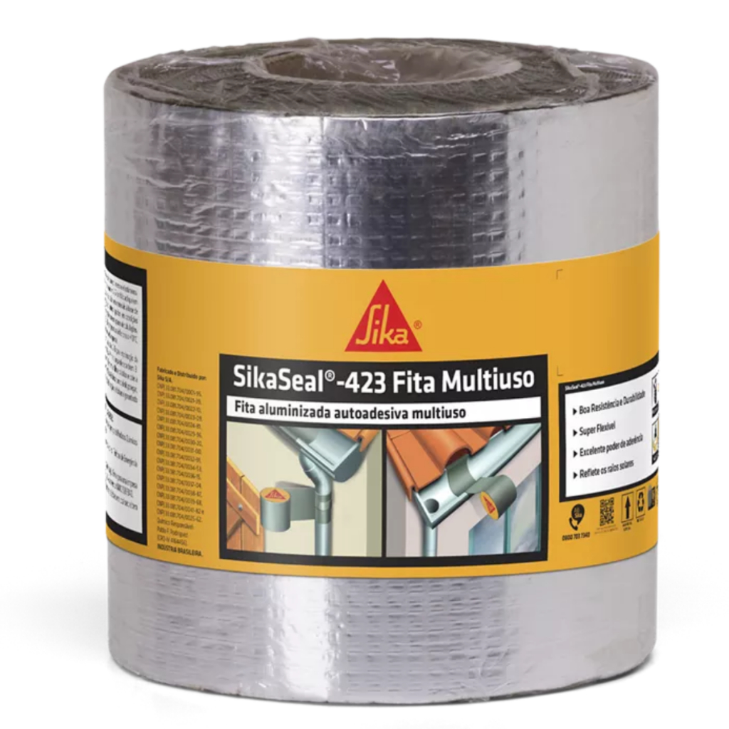Fita Aluminio Multiuso Sikaseal 15 Cm X 10 M Sika | Shopee Brasil