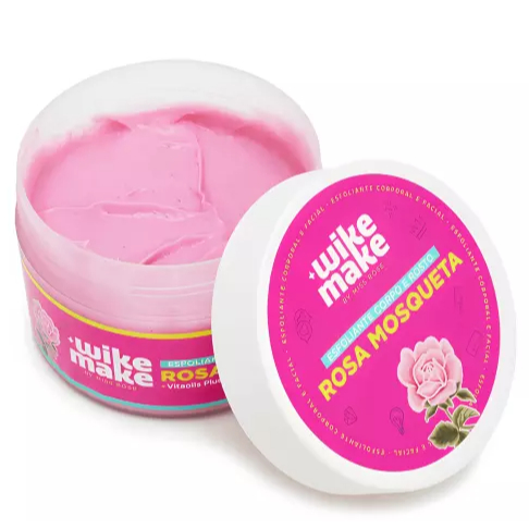 Esfoliante corpo e rosto Rosa Mosqueta Wike Make By Miss Rôse 250G | Shopee Brasil