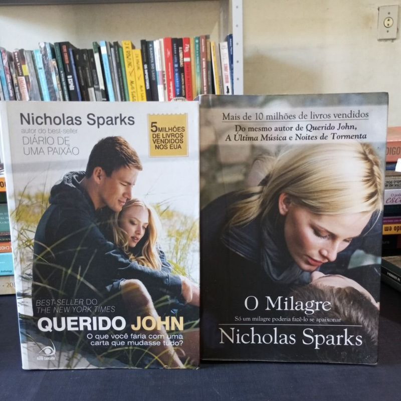 Kit de Livros Nicholas Sparks - Querido John e O Milagre | Shopee Brasil