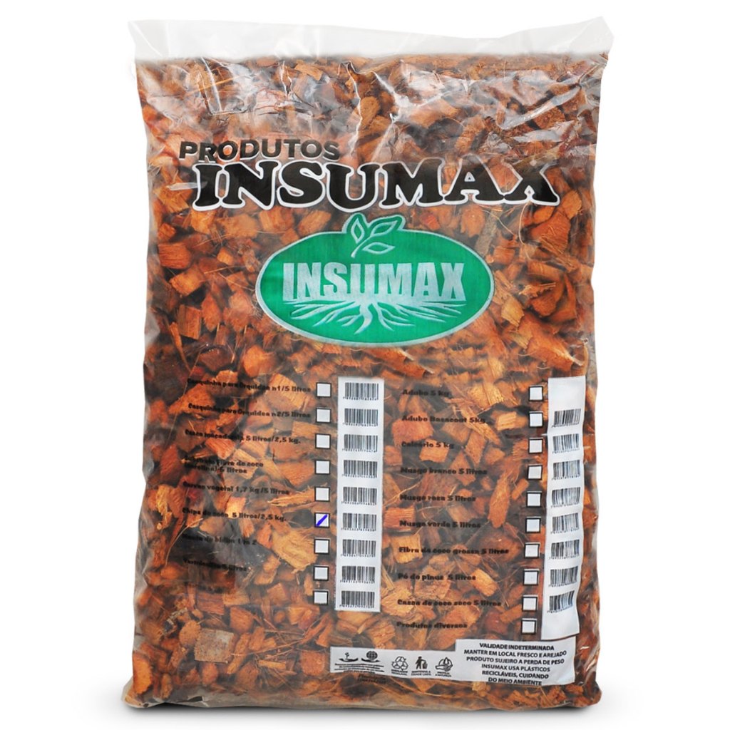 5 Litros Chip de Coco para Orquídeas e Outras Plantas - Insumax ...
