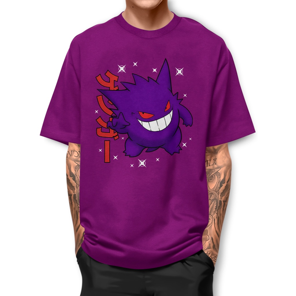 Camiseta GENGAR STARS Camisa Estampada Street 100% Algodão | Shopee Brasil